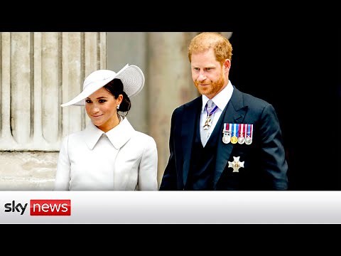 All eyes on Harry and Meghan at Jubilee thanksgiving service