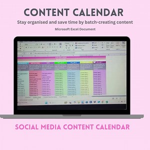 Social Media Content Planner: Weekly & Monthly Excel Spreadsheet (digital Download) - Etsy