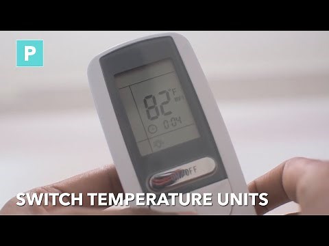 HOW TO CHANGE F TO C ON AC REMOTE