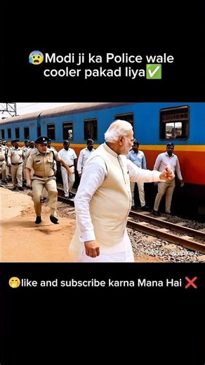 😰Police wale Ne Modi ji ke sath ladai kar liya✅ #viral #funny #shots #modi