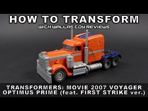 How To Transform: Transformers Movie 2007 VOYAGER OPTIMUS PRIME toy