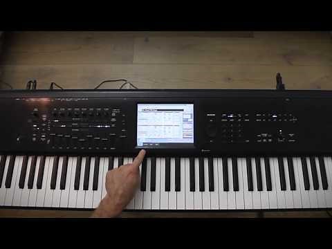 Korg Kronos Tutorial: Assign chords to the virtual pads
