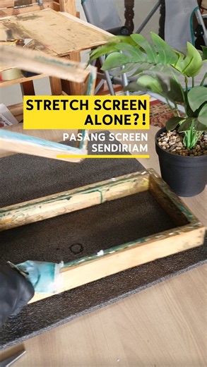 Stretch screen mesh ALONE, still tight! #screenprintingtools #usahasablon #alatsablon #screenprinting | Lasmini Amakenda