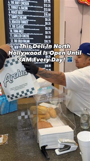 Archie’s Deli & Mini on Instagram: "Monday, Thursday, Sunday, it doesn't matter, Archie's is open until 3AM!! Pull up and see us to wrap up the week, Archie's Fam! 🔥🥪🥤🍬 #archiesFOREVER #archiesnoho #northhollywood #chips #Archies #ArchiesWay"