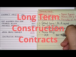 Journal Entries - Percentage of Completion Method