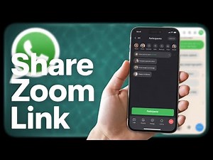 How to Send Zoom Meeting Link on WhatsApp on Android phone