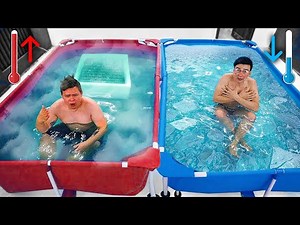 HOT vs COLD Pool Challenge !