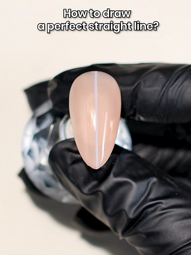 How to Draw a Perfect Straight Line on Your Nails