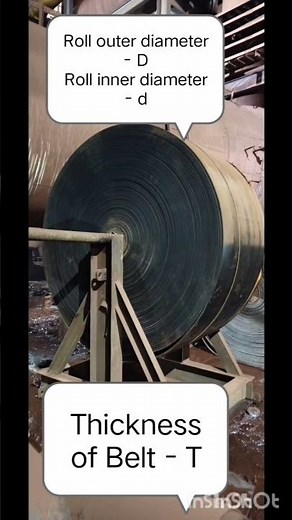 Conveyor Belt Roll Length Calculation By Formula || Conveyor Belt Roll ka Length calculate karna.