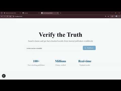 Fact Checking Website