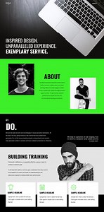 Inspired business services - Website Template by Nicepage