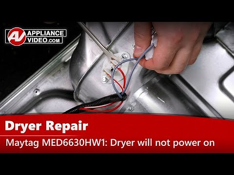Maytag Dryer Repair - Will Not Power On - Thermal Fuse