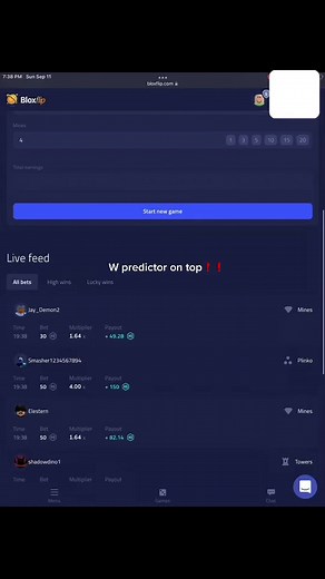 #bloxflip #bloxflippredictor #fyp #predictor discord,gg/wpredictor