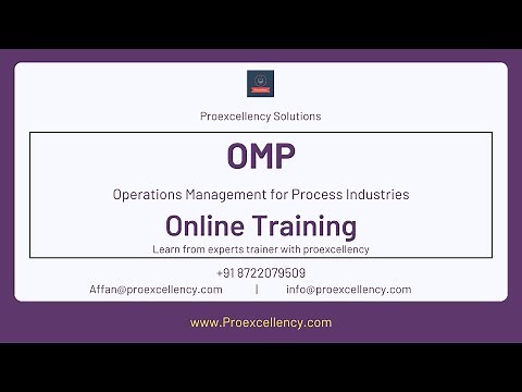 OMP Online training and Corporate training by industry experts with proexcellency