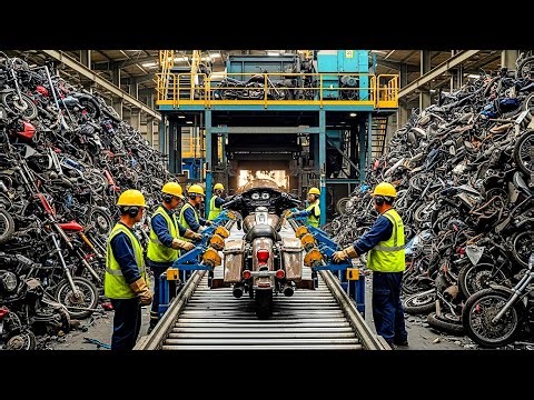 Inside the Factory: How Motorcycles Are Recycled With High-Tech Machines (Amazing Process)