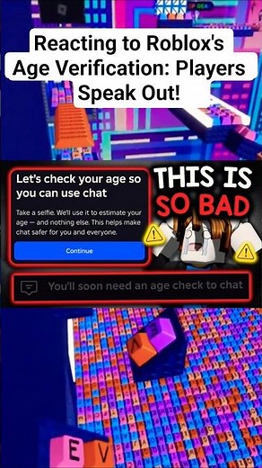 Reacting to Roblox's Age Verification: Players Speak Out! #roblox #robloxshorts #shorts