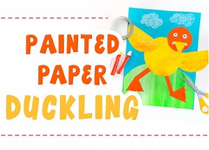 Painted Paper Dancing Duckling | Deep Space Sparkle