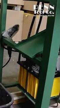 Hydraulic sheet metal corner notcher process