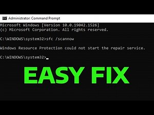 How To Fix Windows Resource Protection Could Not Start the Repair Service Error