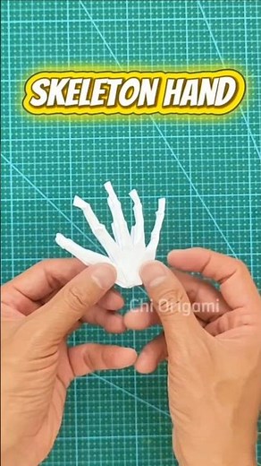HOW TO FOLD AN ORIGAMI SKELETON HAND