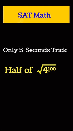 Half of √(4¹⁰⁰) = ? | Easy Exponent Trick You Must Know😎 #maths #mathproblem #shorts