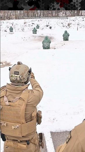 Navy EOD M9 Pistol Training on Pop-Up Targets