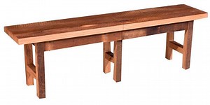 Amish Liberty Dining Bench with Extension and Reclaimed Wood Options
