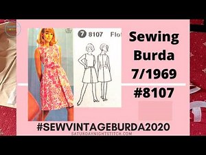 How To Use Vintage Sewing Patterns | BURDA 7/1969 #8107 Dress Sewalong | Vintage Burda Patterns