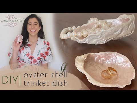 DIY Oyster Shell Trinket Dish | Turn a Vacation Souvenir into Functional Decor