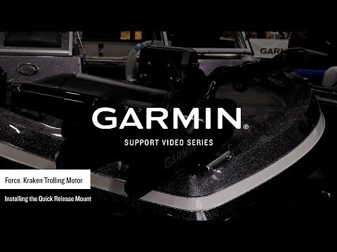 Garmin Support | Force® Kraken Trolling Motor | Quick Release Plate Installation