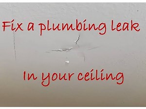 Fix a plumbing leak in your ceiling