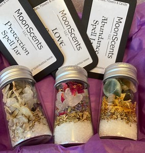 Moonscents SPELL JARS: Love & Attraction, Abundance, Protection - Etsy