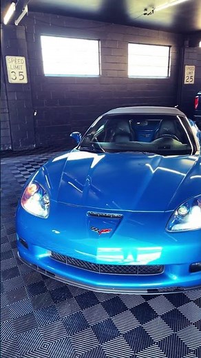 C6 Corvette Grand Sport in Jetstream Blue 😍 #corvette