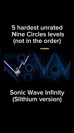 5 hardest unrated nine circles demons #ninecircles #demon #extremedemon #gd #geodash #9circles
