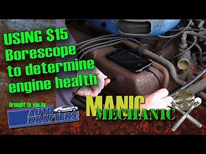 Using a Mobile Phone Borescope Endoscope to check for cylinder damage in Ford 429