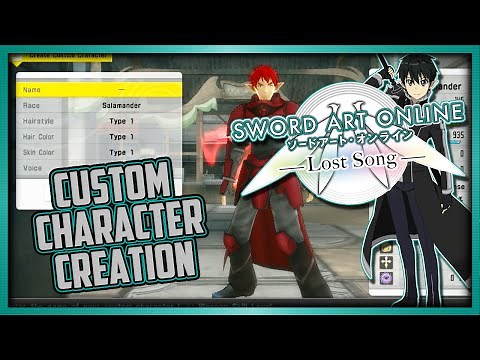 Custom Character Creation | Sword Art Online: Lost Song (PS Vita/PS4)