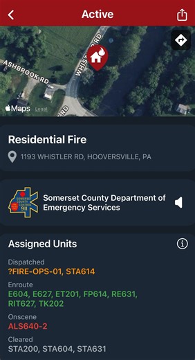 Residential structure fire - smoke showing 2/25/2026 11:19am #StructureFire #HouseFire #WorkingFire #FireResponse #FireCall #EmergencyResponse #FirstResponders #Firefighters #FireRescue #FireDepartment | Cambria Scanner Alert