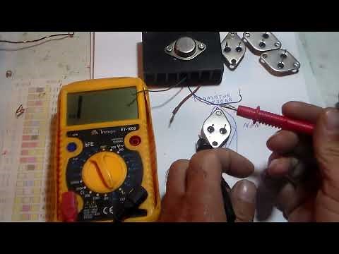 How to test the 2N3055 transistor with a digital and analog multimeter - top explanation