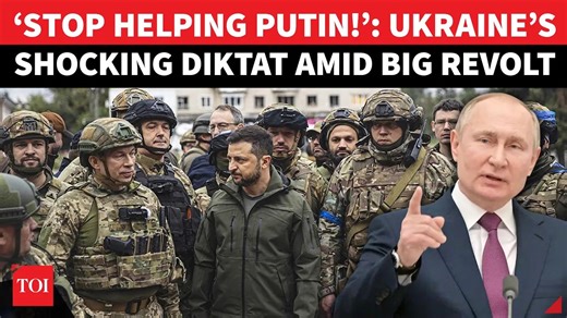 ‘Stop filming’: #VolodymyrZelensky warns #Ukrainians against sharing violent conscription videos Ukraine's military is under pressure as draft enforcement videos showing men being forcibly taken off the streets have gone viral. In response, officials are warning citizens not to film or share these "busification" clips, calling them part of Russian information warfare. | The Times of India