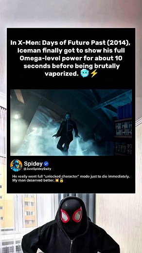 In X-Men, Days of future past 2014, Iceman finally got to show his omega-level power...🥶 #xmen #XmenDaysOfFuturePast #iceman #viralvideoシ | Spidey