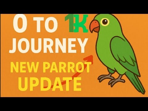 Journey from 0 to 1k Subscribers… and Beyond! 🛤️ | Parrot new Update