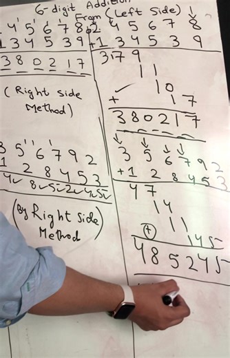 Addition trick,how to solve from left side?😱🙌🏻learn!#foryou #fyp #math #student #knowledge