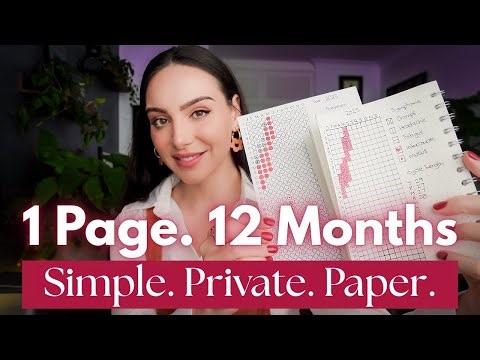 How to Track Your Menstrual Cycle with Pen and Paper | Simple 1 Year Spread