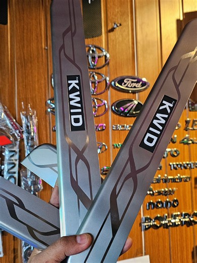 🔥 Renault KWID Door Sill Protectors 🔥 Upgrade your KWID interior with a premium, sporty touch! ✔️ Custom fit for Renault KWID ✔️ Non-illuminated (no light) – durable & long-lasting ✔️ Protects door area from scratches & wear ✔️ Premium silver finish with KWID branding ✔️ Easy installation | Perfect daily use 💎 Style Protection in one simple upgrade! 📍 SMART MODIFICATION (PVT) LTD 📞 076 26 40 975 🚚 Delivery available ⏳ Limited stock – grab yours now! ✅❤️ Rs 4500/= ( 4pcs set) #RenaultKWID #