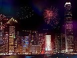Hong Kong marks arrival of the New Year with virtual fireworks