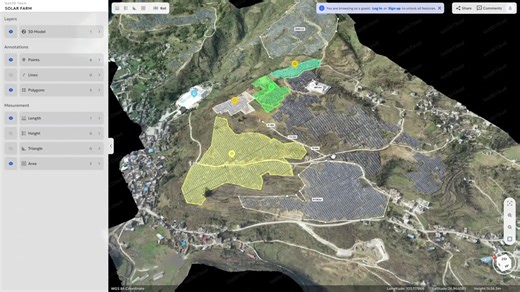 Get3D Cloud: Solar Farm Planning with UAV and LiDAR Data | Get3D.AI posted on the topic | LinkedIn