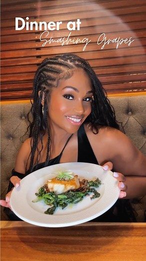 Halle Deneen | Model + Creator on Instagram: "This past weekend, I went on a solo dinner date at @smashing_grapes and they did not disappoint! Everything from the service and ambiance to the food and drinks were so top tier. Make sure you add them to your list of restaurants to visit in the DMV. I can’t wait to go back "