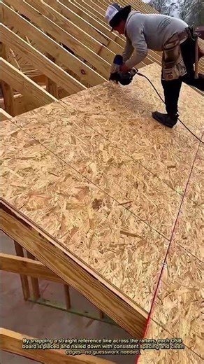 This Roof Sheathing Trick Is FAST & Perfectly Straight (Framing Hack!)
