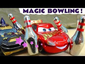 Toy Cars Magic Bowling With Wizard Funling