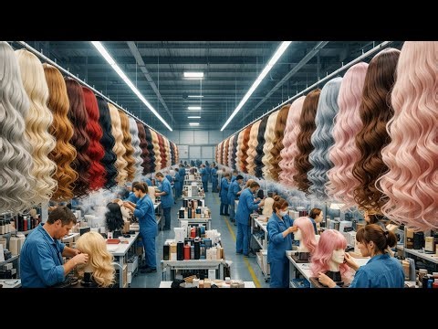 How Hair Wigs Are Made in Factory | From Raw Hair to Premium Wigs
